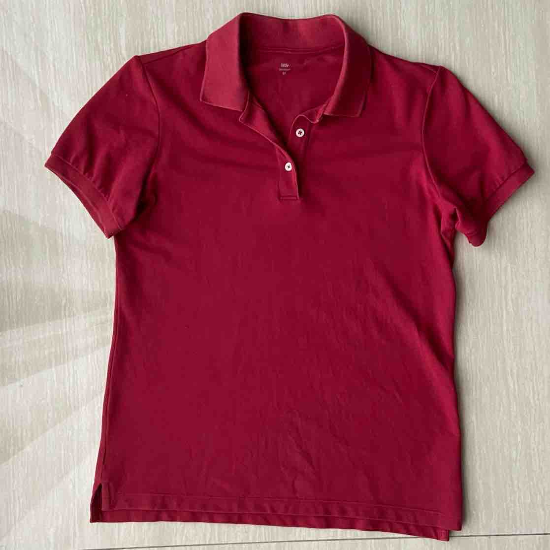 lativ 酒紅色 女 polo衫 M - GC贈物網