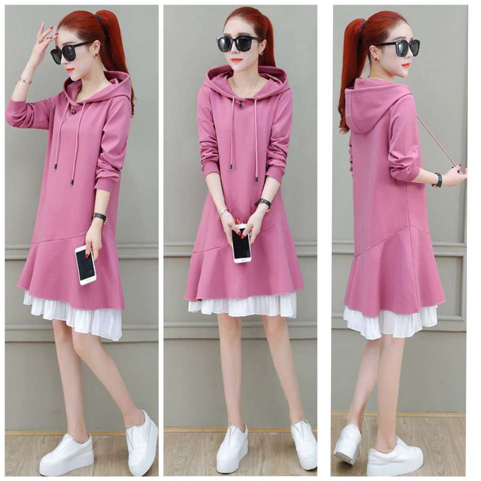 【豆沙紅】連衣裙、連帽洋裝 - GC贈物網