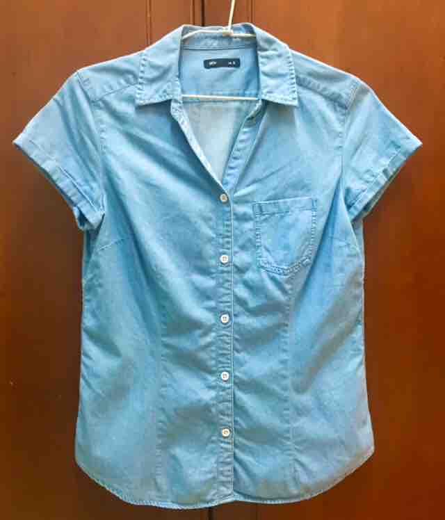 lativ 牛仔短袖上衣 s 號 - GC贈物網