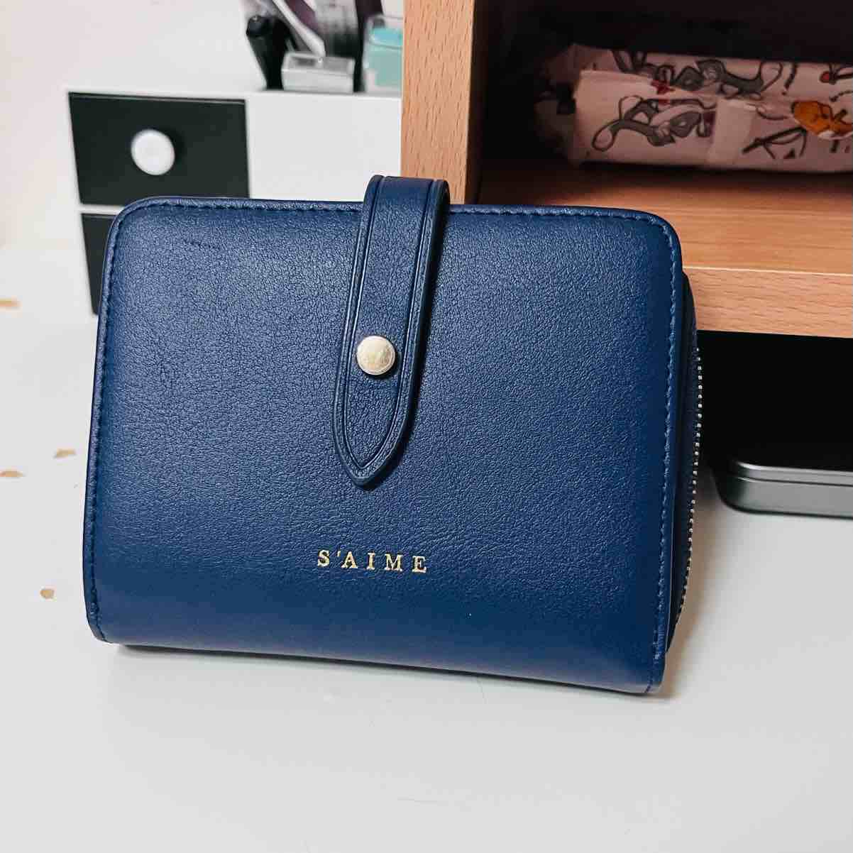 SAIME 深藍色女用短夾 - GC贈物網