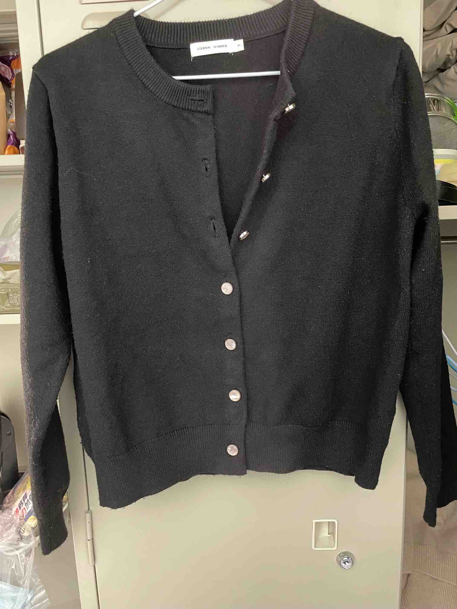 貝殼珠光扣針織小外套 - GC贈物網