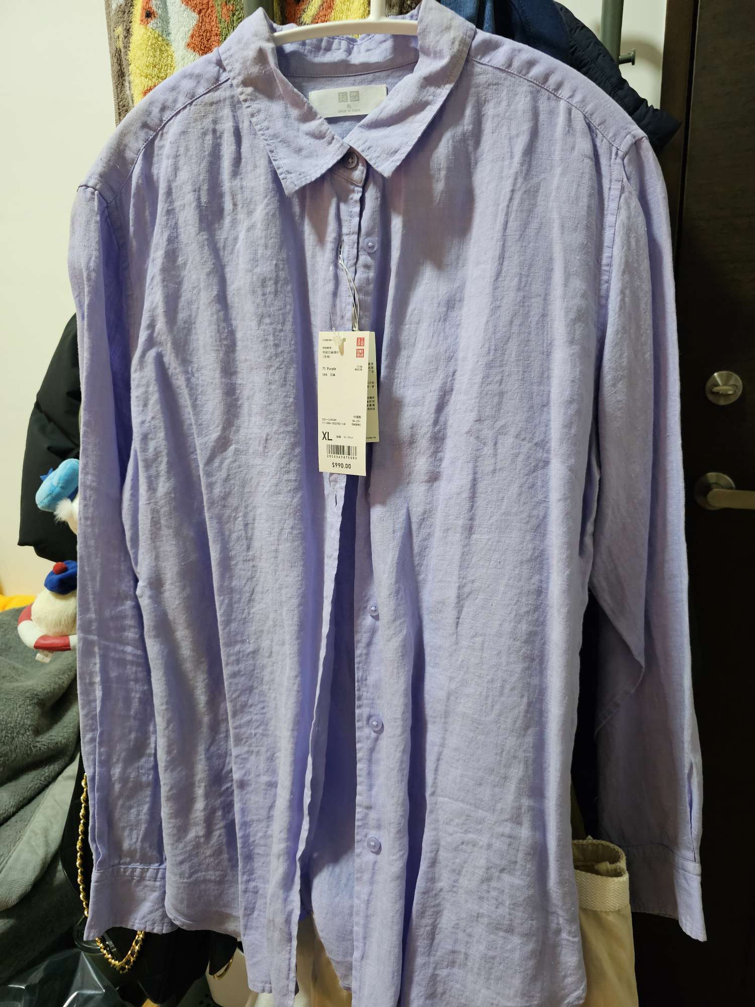 UNIQLO亞麻襯衫全新女XL - GC贈物網