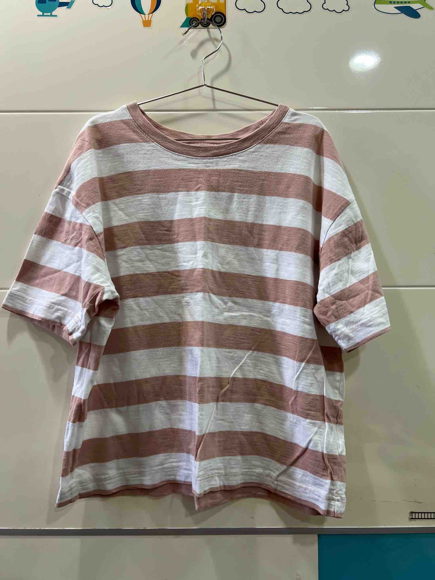 lativ橫條紋純棉短袖上衣M-L - GC贈物網