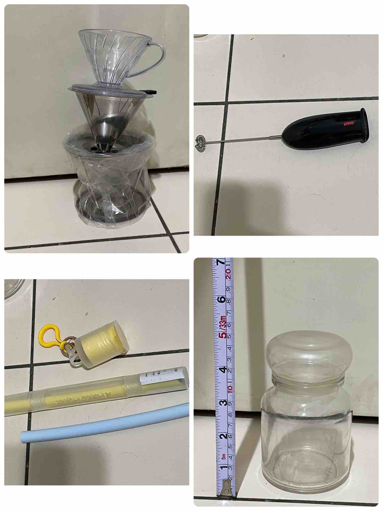 全新咖啡濾杯、九成新電動攪拌棒、環保吸管 - GC贈物網