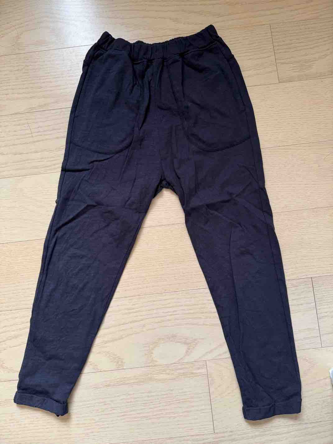 童。lativ深藍色竹節棉束口長褲130 - GC贈物網