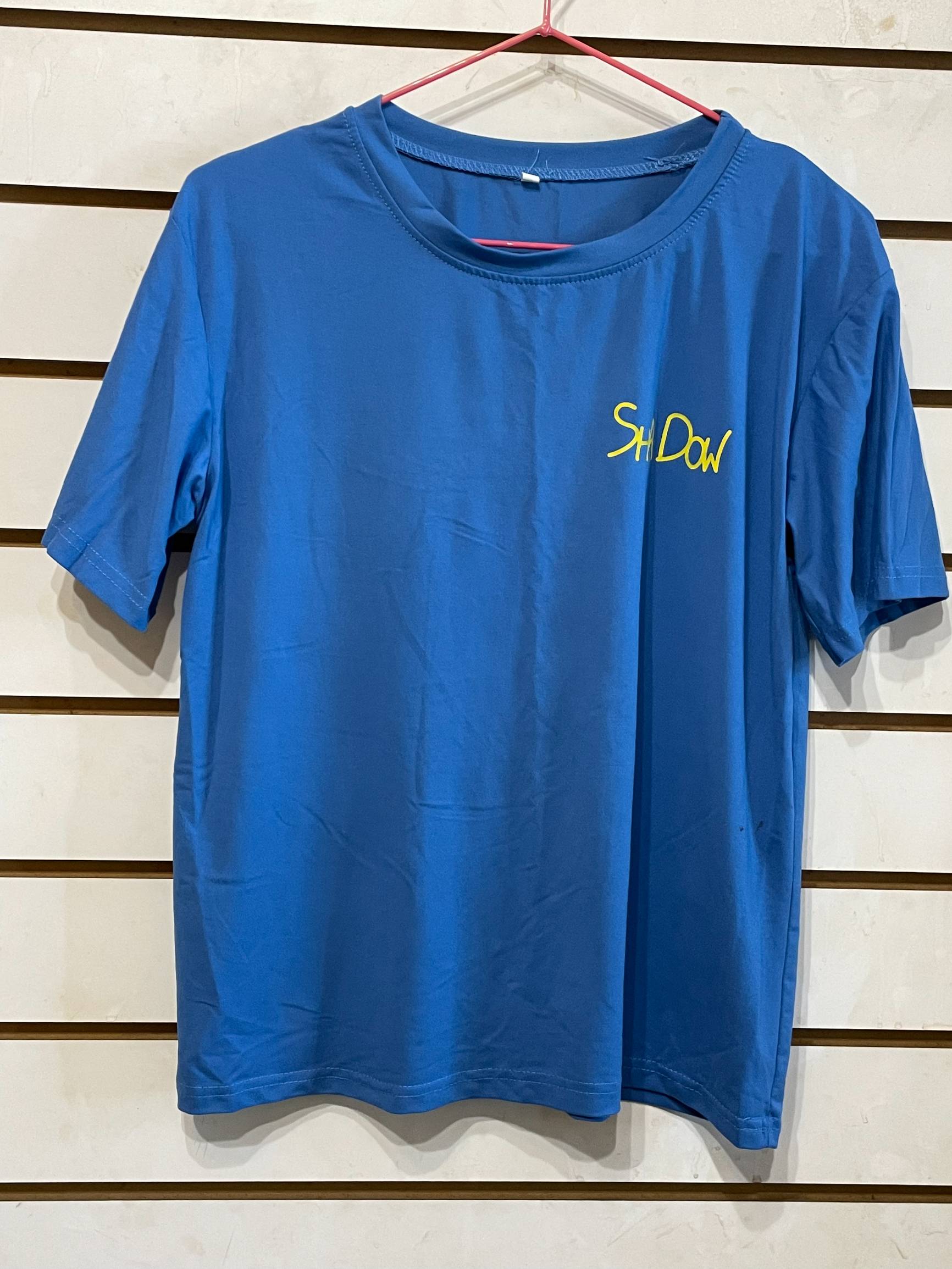 衣服 短袖 藍色Sha Dow 英文字 - GC贈物網
