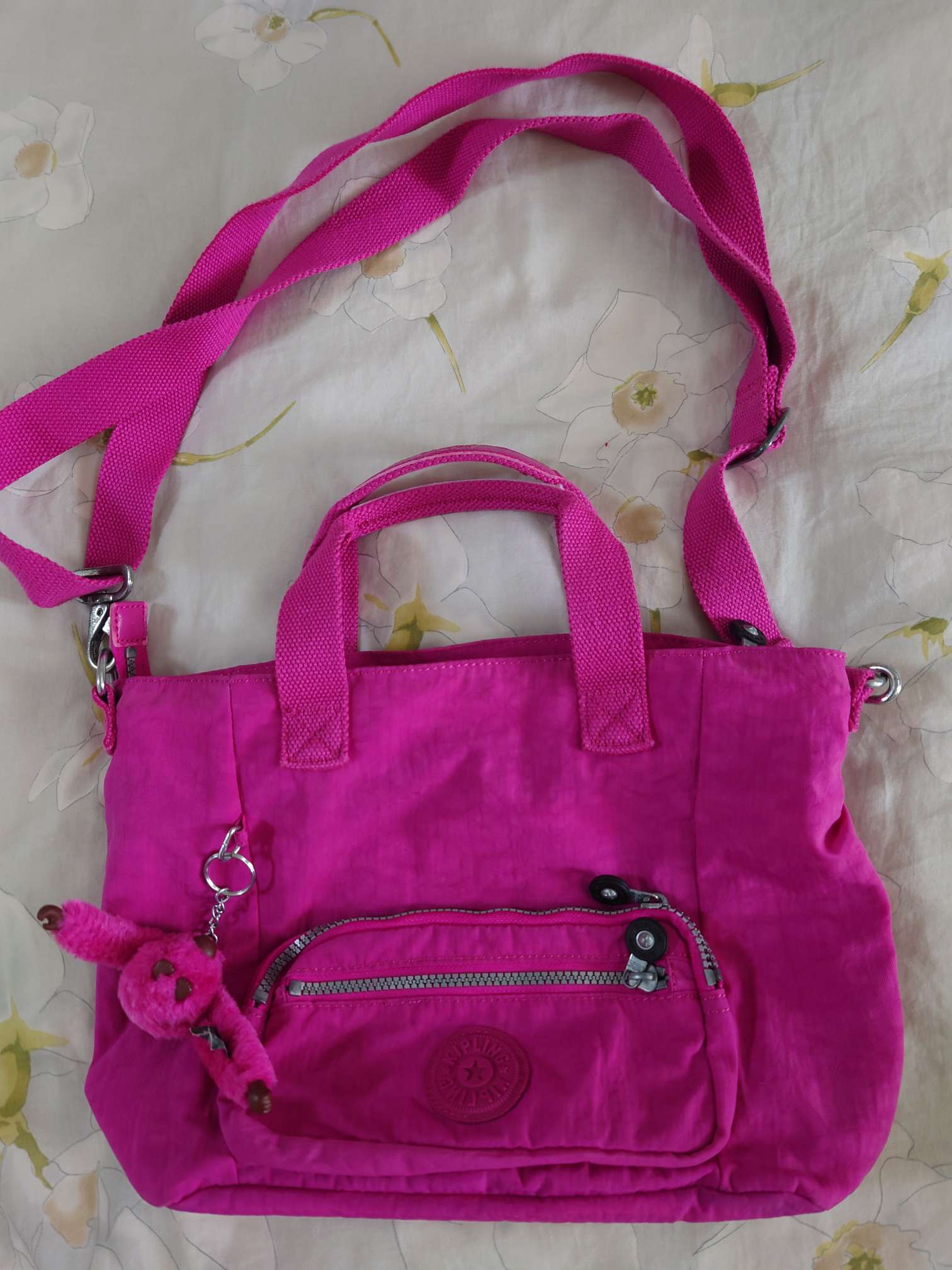 Kipling 桃紅色大方包 - GC贈物網