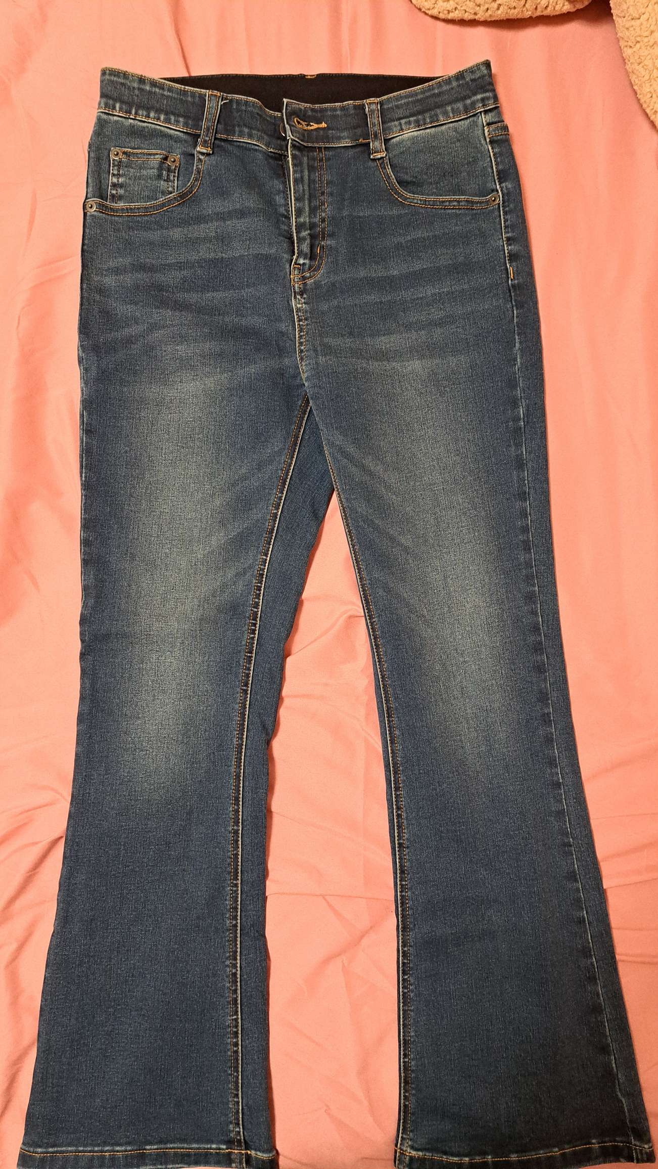 Lativ彈力腰頭牛仔褲(深藍) - GC贈物網