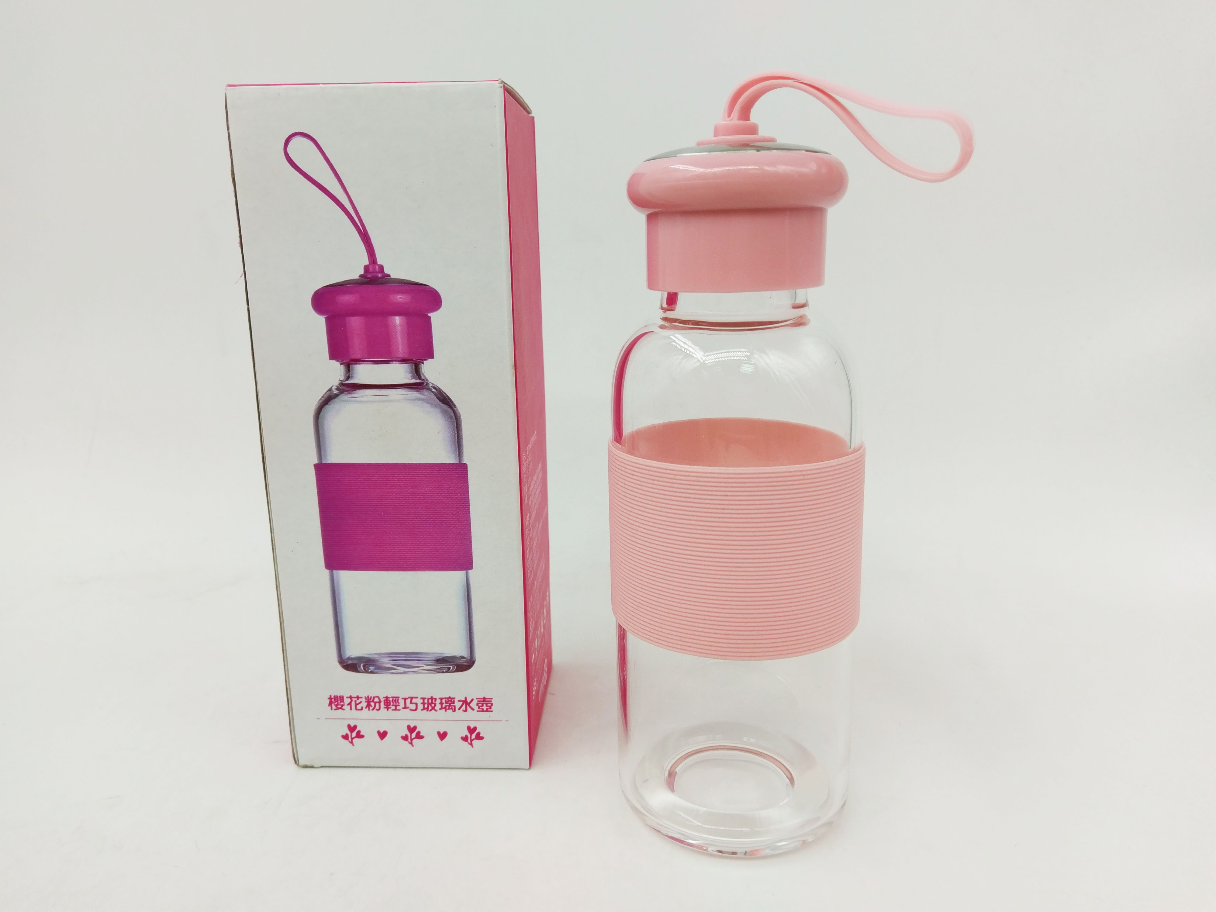 櫻花粉輕巧玻璃水壺（320ml） - GC代贈 - GC贈物網