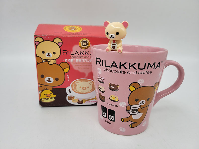 拉拉熊甜蜜巧克力咖啡馬克杯-小白熊喝咖啡(420ml) - GC代贈 - GC贈物網